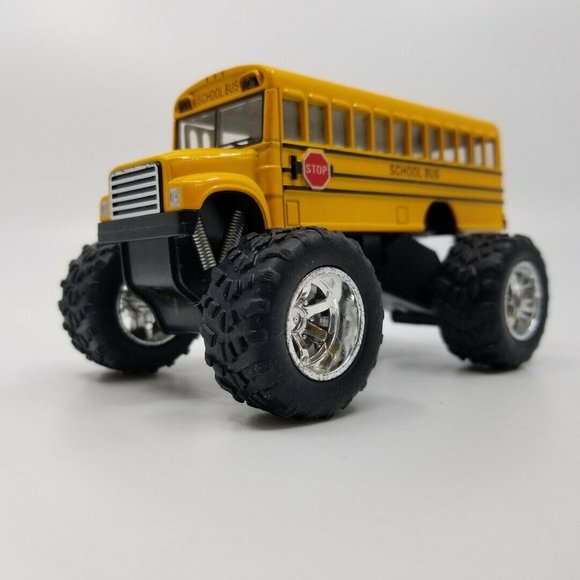 Kinsfun | Toys | Kinsfun Motorized Pull Back Yellow School Bus Monster ...